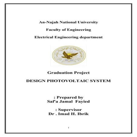 Design photovoltaic system | DOC