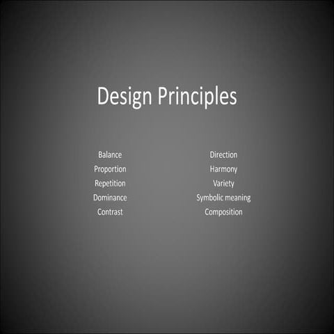 Design principles | PPT