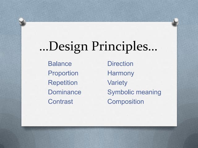 Basic Design : Elements & Principles