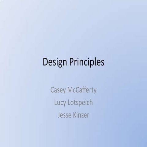 Design principles | PPT