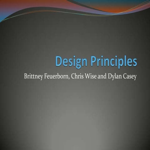 Design principles | PPT