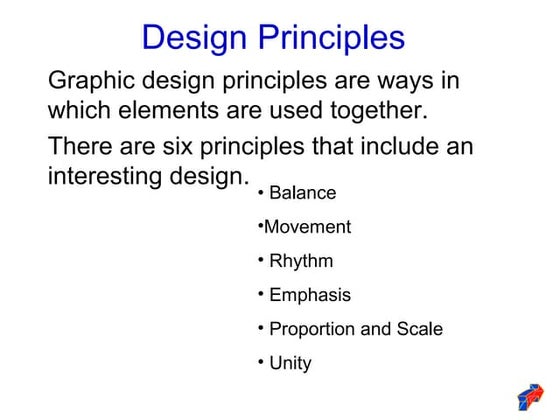Elements and Principles of Design | PPTX | 3-D Graphics | Computer ...