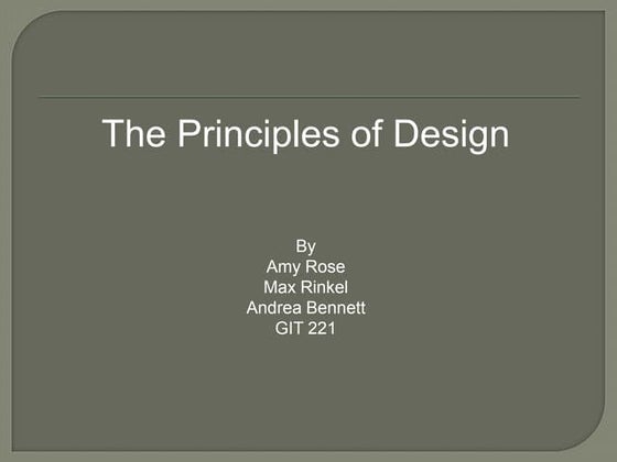 Examples of Web Design Principles | PPT