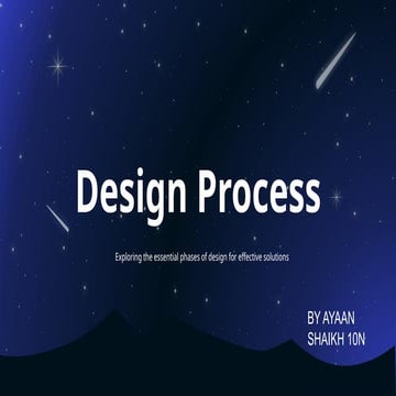 Design Process ppt for design tech and p | PPTX