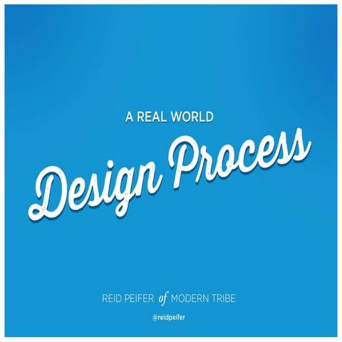 A Real World Design Process | PPTX
