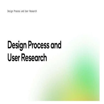 Design process and user research | PPT