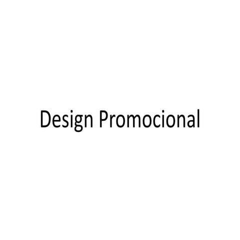 Design Promocional | PPTX