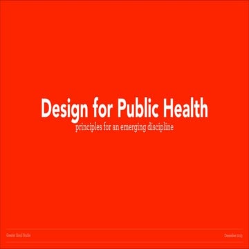 Design for Public Health | PDF