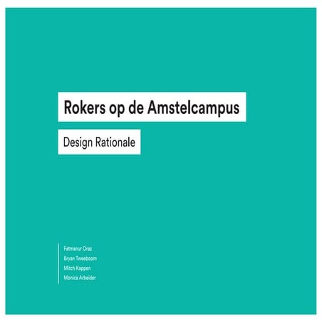 Design rationale week 9 | PDF