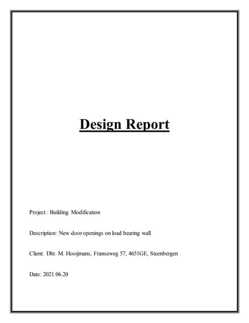 Design report | PDF