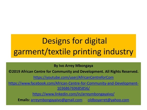 Project proposal for stitching unit | PDF