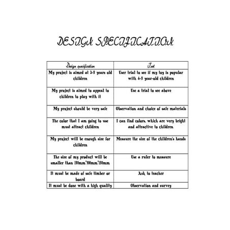 Design specification | DOCX