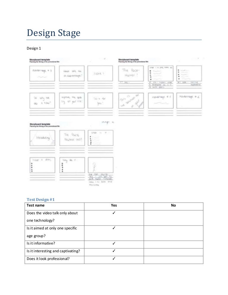 Design stage and plan stage