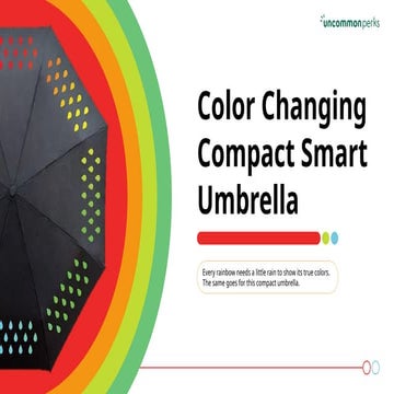 Color Changing Compact Smart Umbrella - Rizki | PPTX