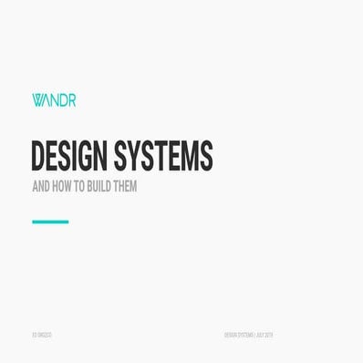 Design Systems For Agencies | PPT