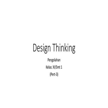 Design thinking | PPTX