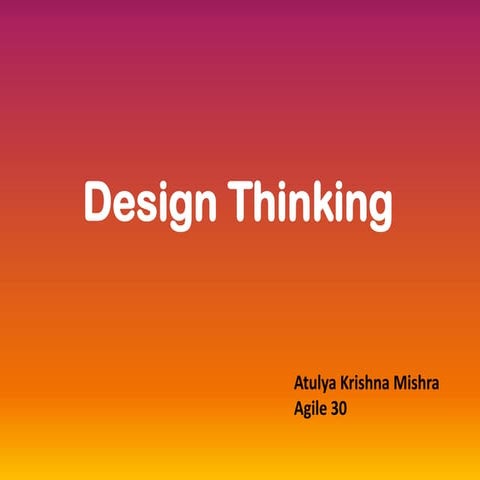 Design thinking | PPT