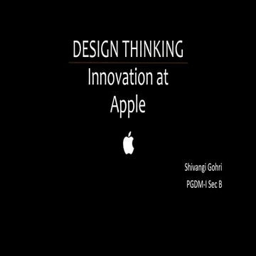 Design thinking - Apple | PPTX