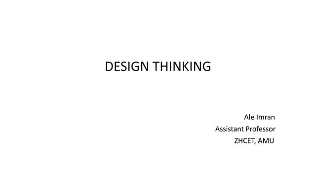 Design Thinking Introduction | PPTX