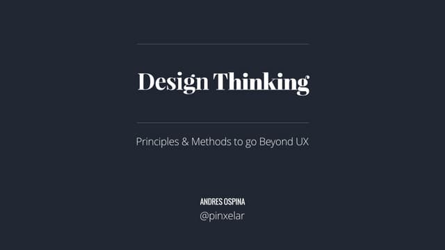 Six Key Design Thinking Principles | PDF