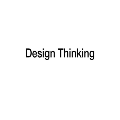 Design thinking 1 | PPT