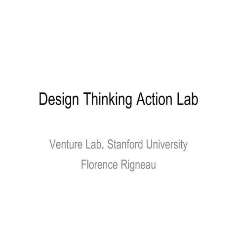 Design thinking action lab | PPT