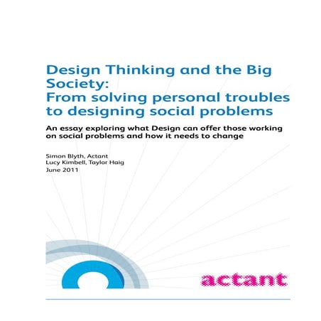 Design thinking and the big society | PDF