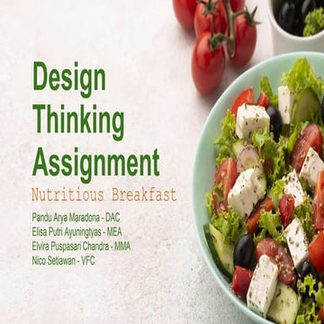 Design Thinking Assignment (contoh) | PPT