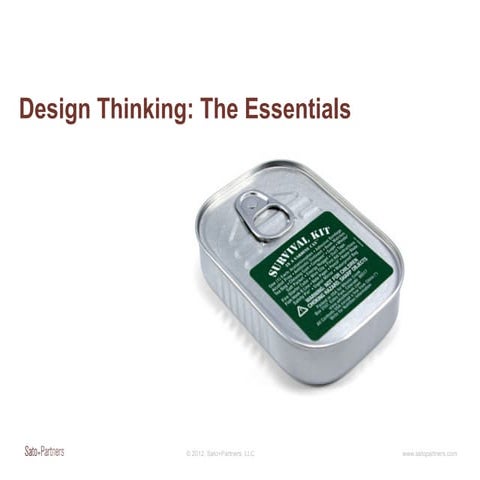 Design Thinking: The Essentials | PPT