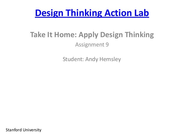 Design thinking lab final assignment