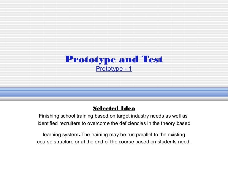 Design thinking pretotype assignment