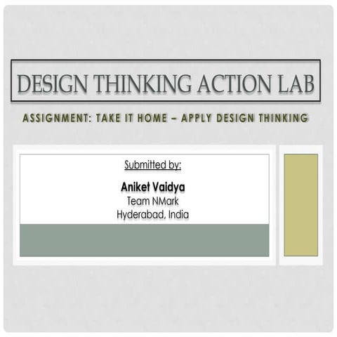 Designthinking reflect aniketvaidya | PPT