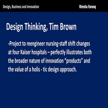 Design thinking, tim brown | PDF