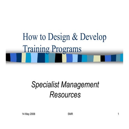 Design training programmes | PPT