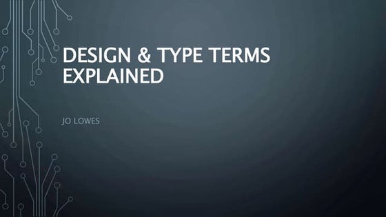 Typography, A Presentation | PPT