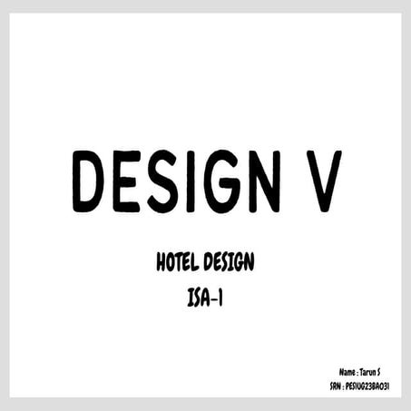 BAD DESIGN PORTFOLIO FOR HOTEL DESIGN YEA | PDF