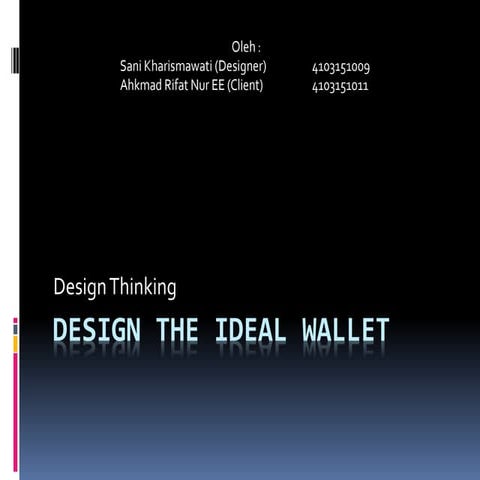 Design wallet | PPTX