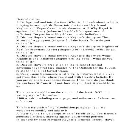 Desired outline1. Background and introduction What is the book.docx