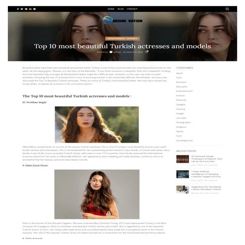 Top 10 most beautiful Turkish actresses and models | PDF