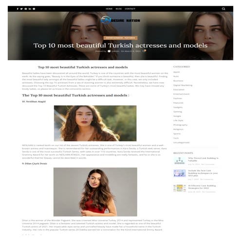 Top 10 most beautiful Turkish actresses and models | PDF