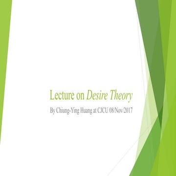 Desire theory | PDF