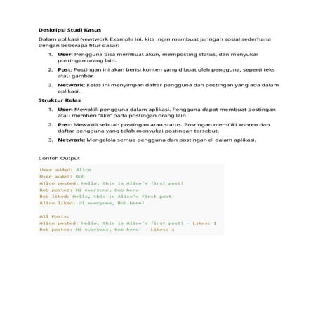 Deskripsi Studi Kasus Improving Structure With Inheritance | DOCX
