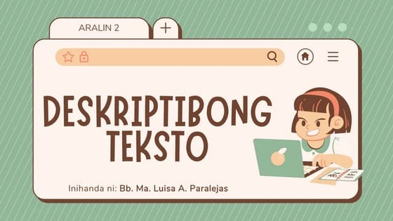 TEKSTONG DESKRIPTIBO - FILIPINO | PPT