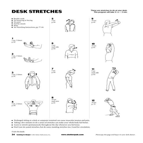 Desk stretches | PDF