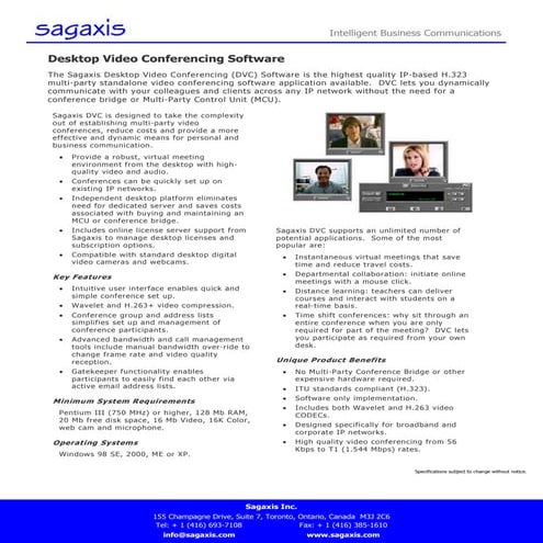 Desktop Video Conferencing Software | PDF | Web Conferencing | Computer Software and Applications