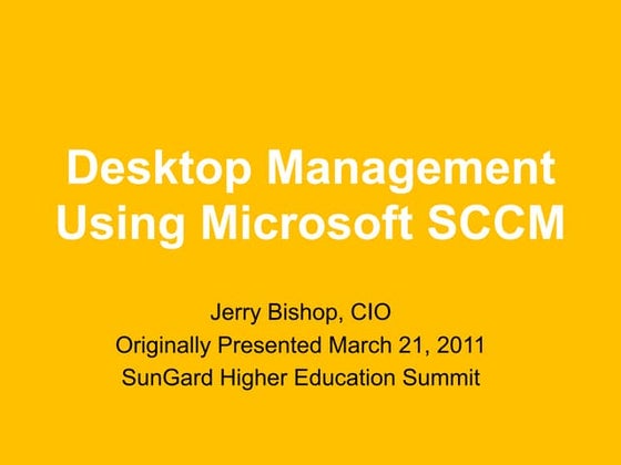 Automated Operating System Deployment Using Sccm 2012 Pptx Operating Systems Computer