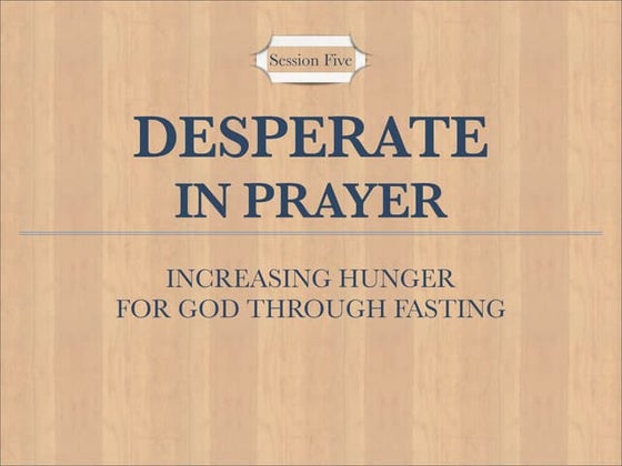 Fasting - Spiritual Disciplines | PPTX