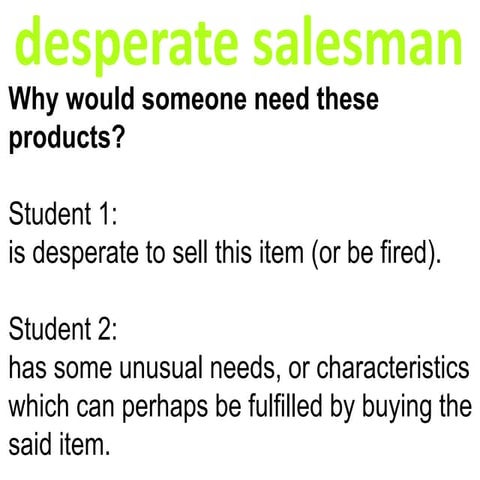 Desperate salesman | PPT