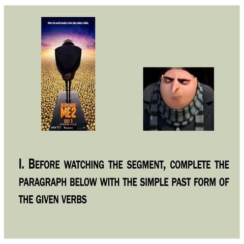 Simple past verbs | PPT