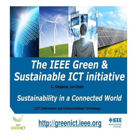 The IEEE Green & Sustainable ICT initiative | PDF